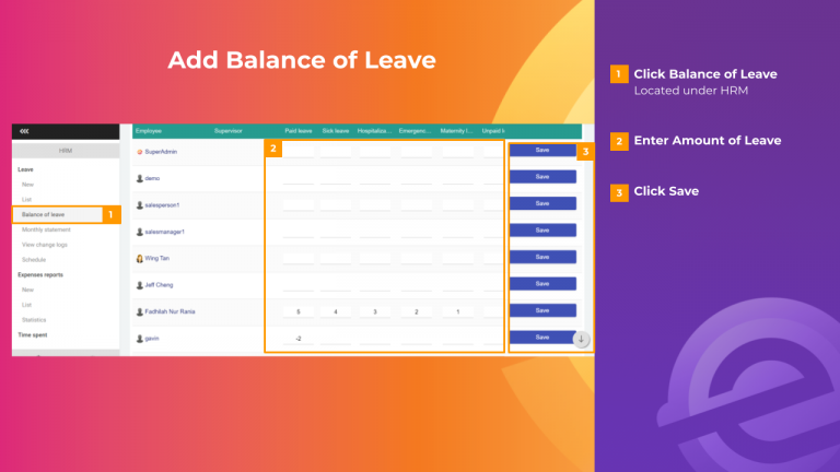 How to Add a Leave Balance – MYERP Knowledge Base