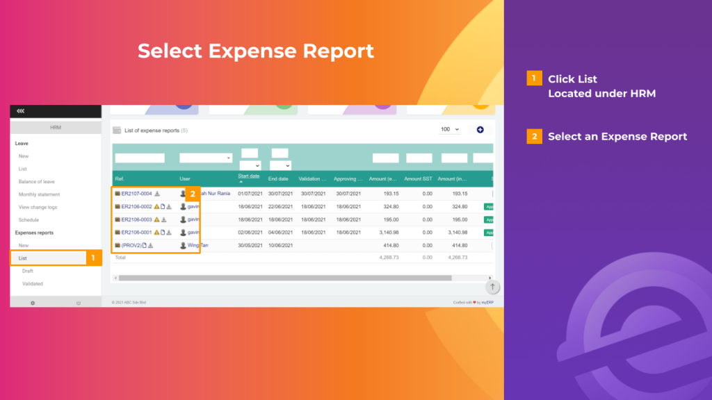 How to Classify Expense Report as Paid – MYERP Knowledge Base