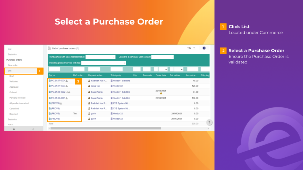 How to Create a Receipt – MYERP Knowledge Base