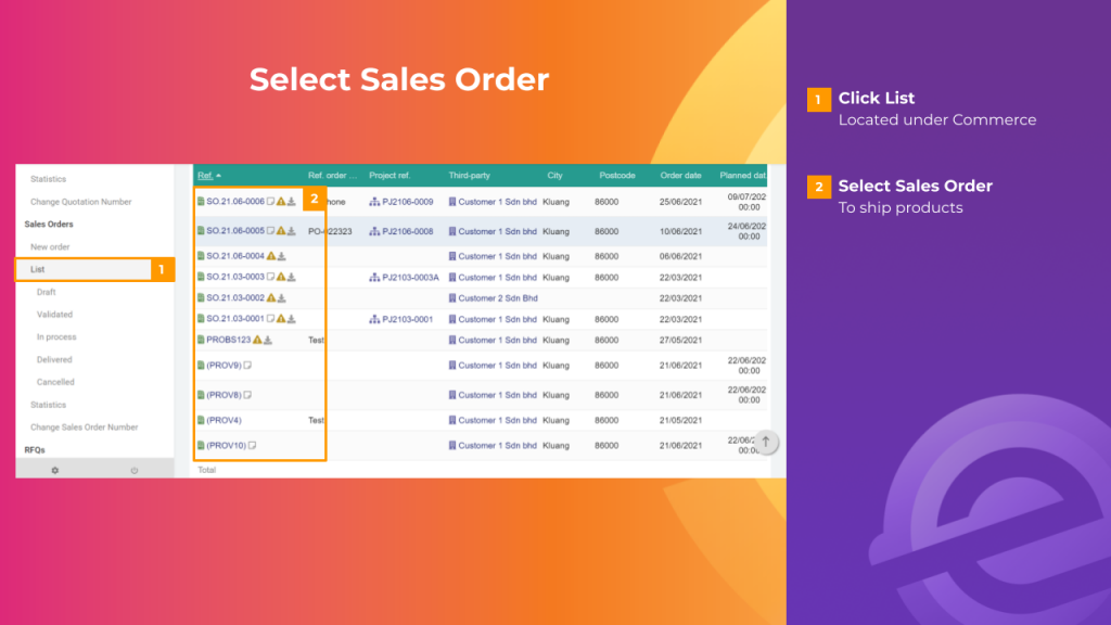 How to Ship Sales Order – MYERP Knowledge Base