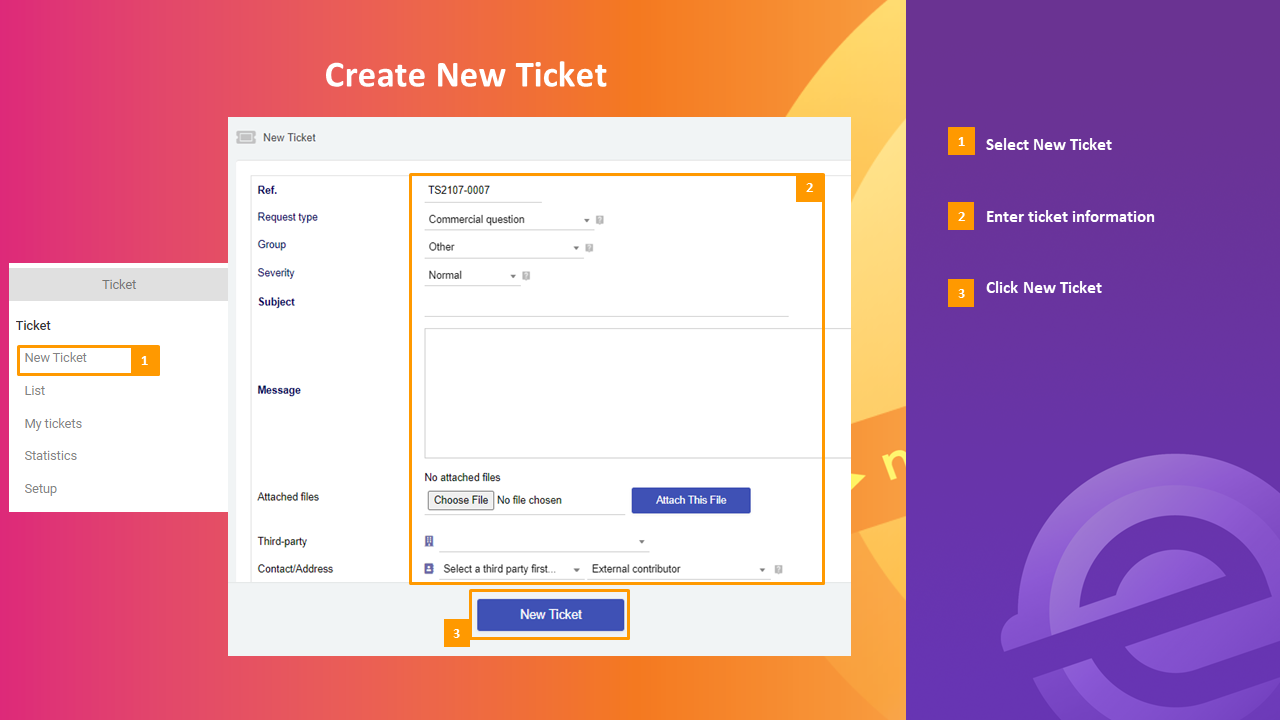 Getting Familiar with Ticket Module – MYERP Knowledge Base
