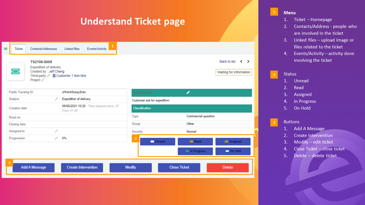 Getting Familiar with Ticket Module – MYERP Knowledge Base